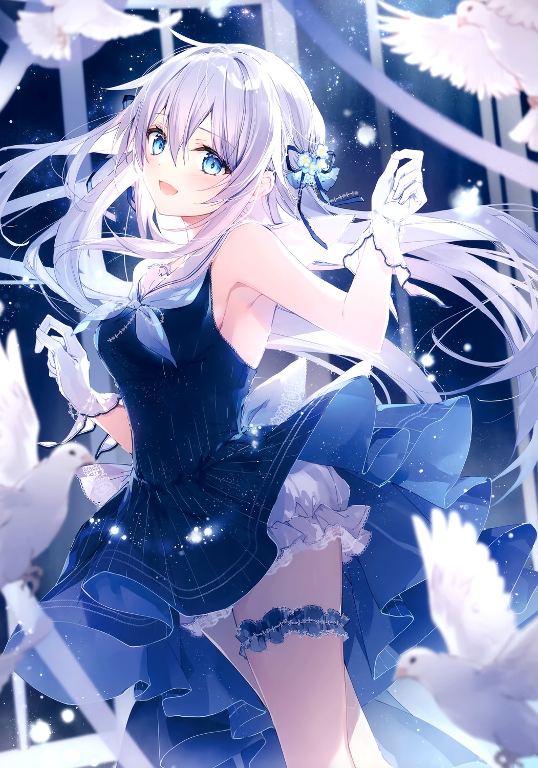 haru mochi mochizuki shiina emori miku project dress garter skirt lift | #1037347 | yande.re